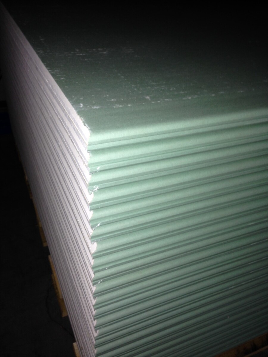 12,5 mm Gipskarton Bauplatte - Imprägniert, 60 x 200 cm (Platte: 1,20 ...