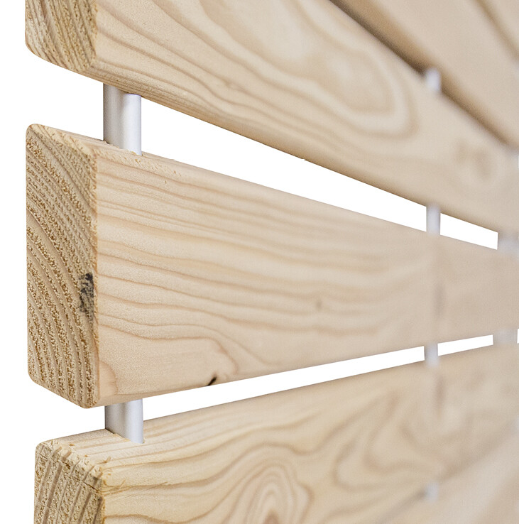 180 x 180 cm Nordstrand Design Rhombus Zaun aus europäischer Lärche ...