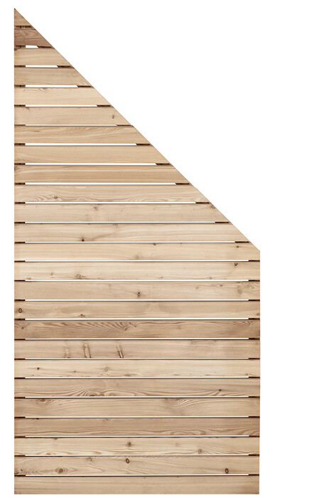 90 x 180 / 90 cm Rhombus Sichtschutz Abschluß-Zaun RECHTS aus europäi ...